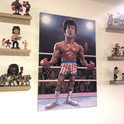 Orange and Blue Abstract Canvas Wall Art, Orange and Blue Abstract ...