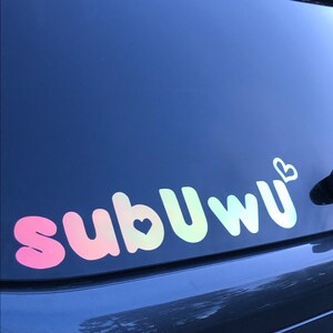 SUBUWU JDM Kawaii Car Decal Vinyl Sticker - Etsy