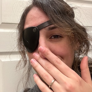 US Flag Distressed Leather Eye Patch With Adjustable Buckle Not ...