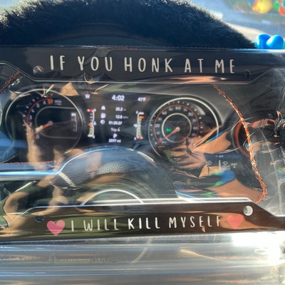 Going to Hell Satanic Goth License Plate Frame Goth Car Accessories ...