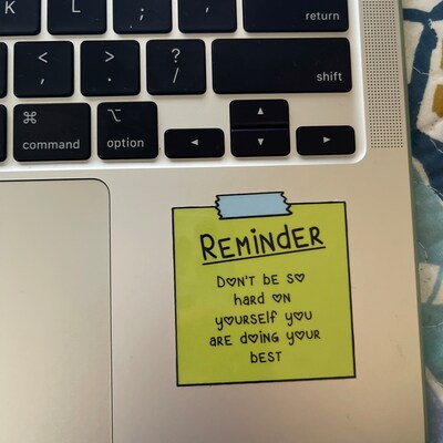 Mental Health Sticky Note Stickers / Mental Health Reminder - Etsy