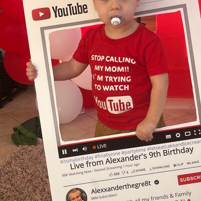 Youtube Photo Booth Props INSTANT DOWNLOAD - Etsy