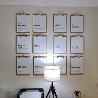 Funny Office Decor 16 PRINTABLES Office Wall Art Gallery Wall Set Funny ...