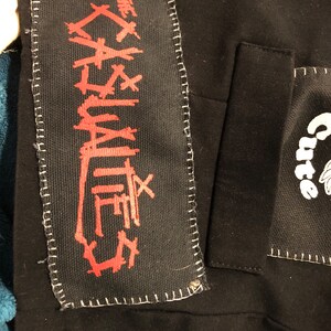 Barcode DIY Patch Punk Crust Black Flag off Leftover Crack Oi - Etsy