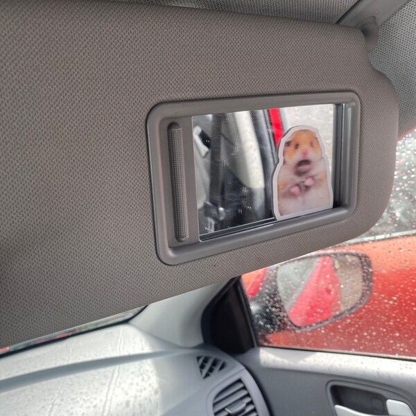 Surprised Shock Hamster Meme Funny Car Bumper Sticker Interior or ...