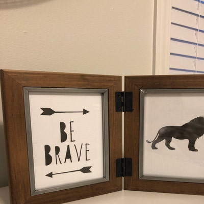 Be Brave Printable Quotes Poster Sign Black and White Simple - Etsy