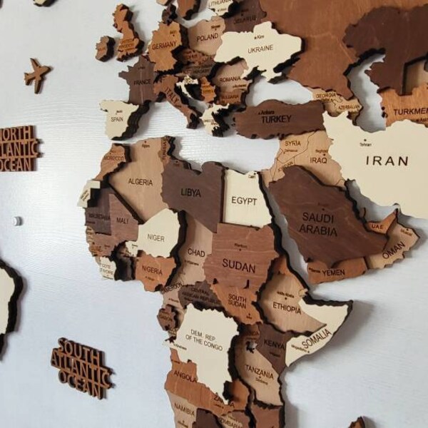 Wooden States Map, 3D States Map, Wood California Map, 3D New York Map ...