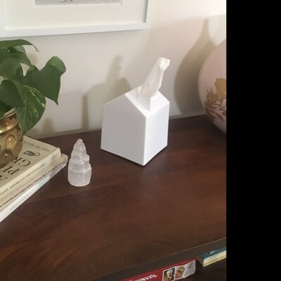 House Tissue Box Cover // Modern Tissue Box Cover // Tissue Chimney ...