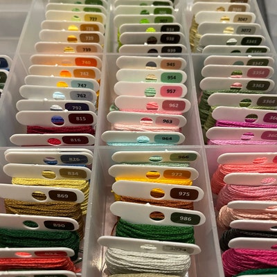 PDF Printable Coloured Long Bobbin Stickers or Labels for - Etsy