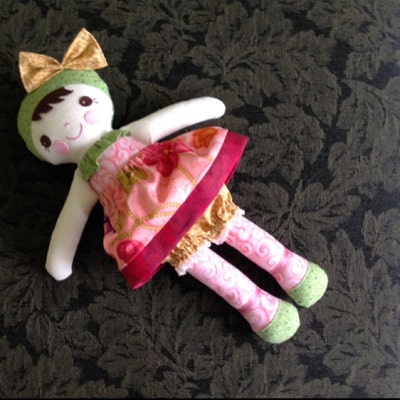 Dressed Doll 'POPPY DOLLY' Soft Toy, Plushie, PDF Sewing Pattern - Etsy