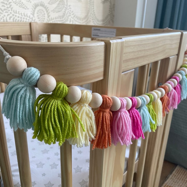 Custom Color Mini Triangle Felt Flag Garland | Nursery, Holiday ...