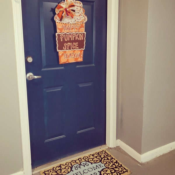 Pumpkin Spice Door Hanger Fall Home Decor PSL Pumpkin Spice Latte ...