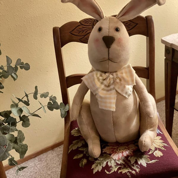 Primitive Big Boy Bunny PATTERN - Etsy