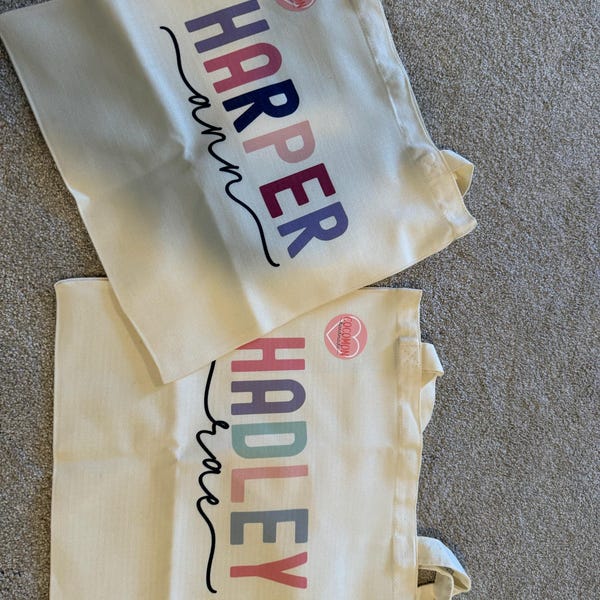 Personalized Name Tote Bag Custom Name Tote Bag Custom Tote Shopper ...