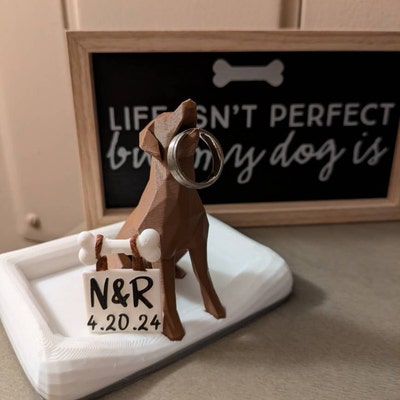 Dog Ring Holder With Dog Bed Ring Dish Unique Ring Holder for Ring ...