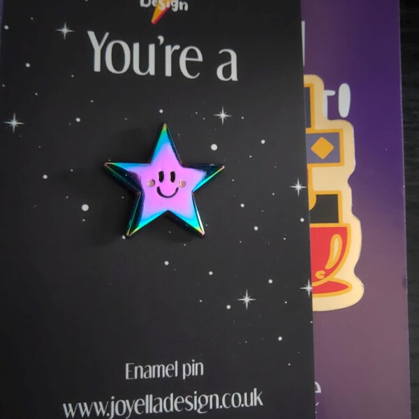 You're A Star Enamel Pin// Mini Star Lapel Pin, Cute Gift, Brooch ...