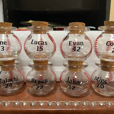 Clear-baseball/softball Dirt Jars - Etsy