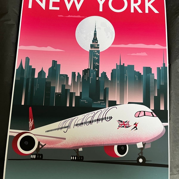 Virgin Atlantic Orlando Print | Virgin Atlantic Orlando Poster | Virgin ...