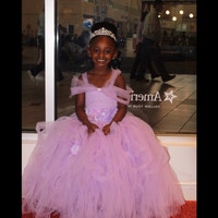 Lavender Pink Princess Flower Birthday Photoshoot Baby Girl Kids ...