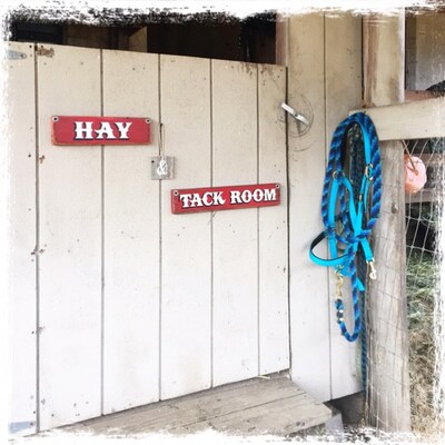 Hand Painted Tack Room Sign. Hand Painted Wood Sign. Tack Room. Barn ...