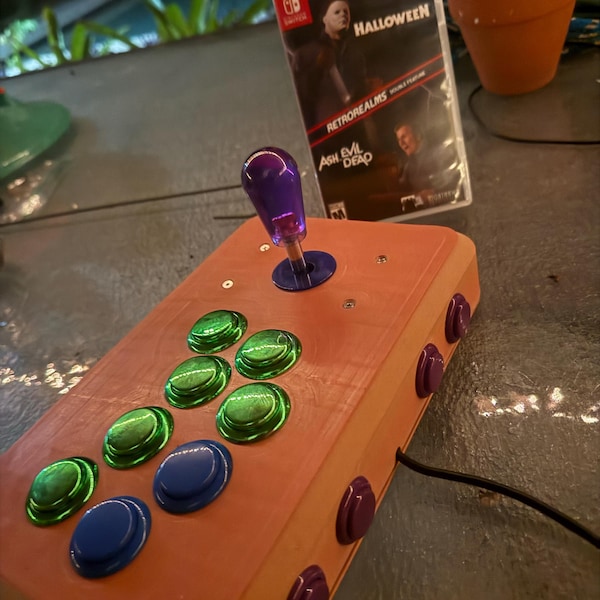 SANWA 12-button Arcade Stick With Pico Fighting Board - Etsy