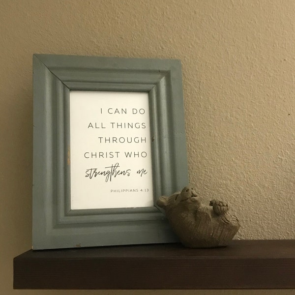 Philippians 4:13 I Can Do All Things Bible Verse Wall Art, Printables ...
