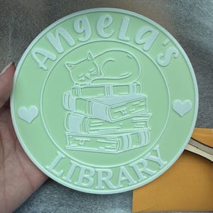 Library Street Sign Bookshelf Sign Personalized Laser Engraved Bookish ...