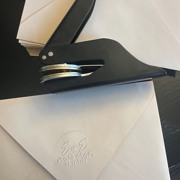 Monogram Embosser | 48 Designs | Custom Your Wedding Embosser | Napkin ...