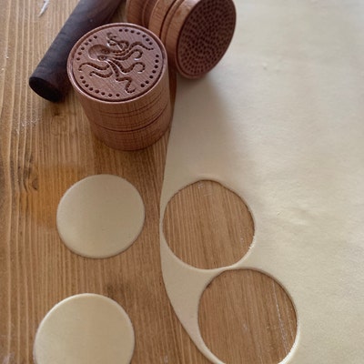 Octopus Corzetti Pasta Stamp Made in Fine Beech Wood From the Tuscan ...