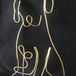 Dog and Cat Wire Art Pets Home Decor Wall Hanging Gift - Etsy UK