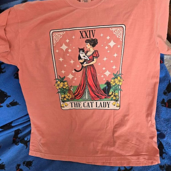 Funny Cat Lover Tshirt Vintage Retro Graphic Tee, Funny Cat Lady Shirt ...