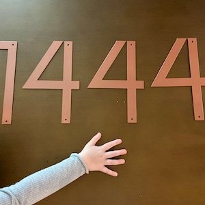 10 Inch Metal House Numbers | Address Sign Numbers | Modern Address ...