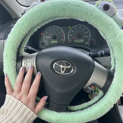 Short Plush Spiral Steer Wheel Cover, Universal Winter Warm Wheel Cover ...