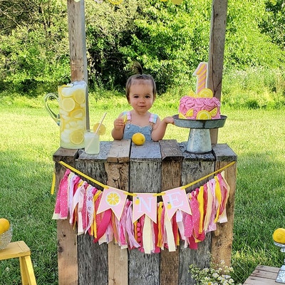 Lemon First Birthday Decor High Chair Decorations Lemonade - Etsy