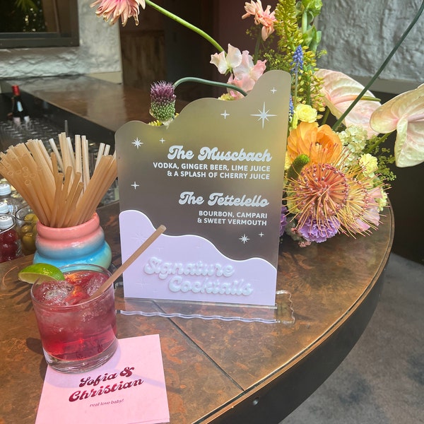 Wedding Logo Drink Stirrers Personalized Wedding Decor Gold Swizzle ...