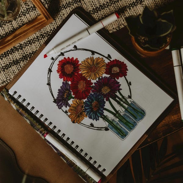 Learn to Draw Flowers Step by Step PDF Download - Etsy