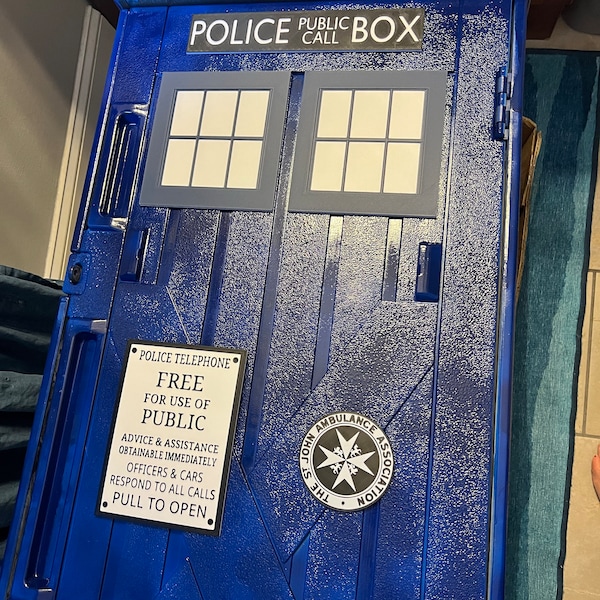 Police Box With Lid 3d Print - Etsy