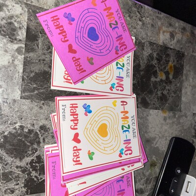 Instant Download Maze Valentine's Day Card You Are A-MAZE-ING Valentine ...