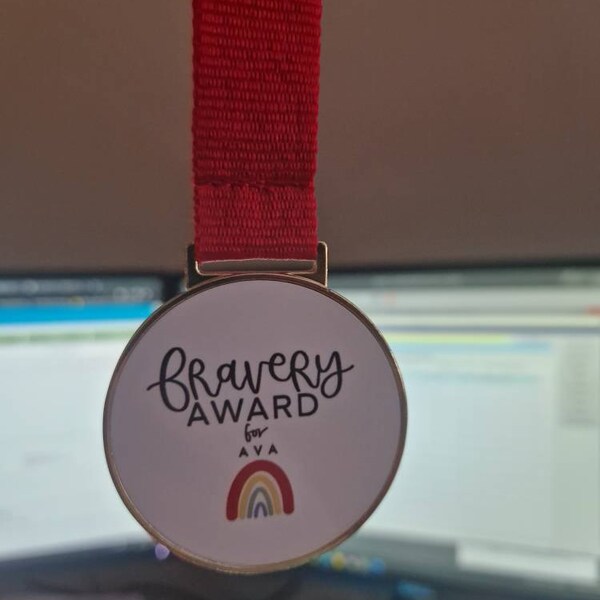 Bravery Award, Personalised Medal, Bravery Medal, Childrens Medal for ...