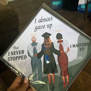 Custom Graduation Cap Topper, Personalized Social Work Grad Cap Topper ...