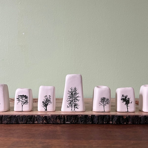 Handmade Ceramic Modular White Hanukkiah, Modern Hanukkah Menorah With ...