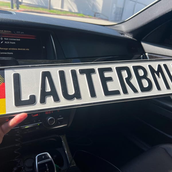 Custom European German License Plate - Etsy