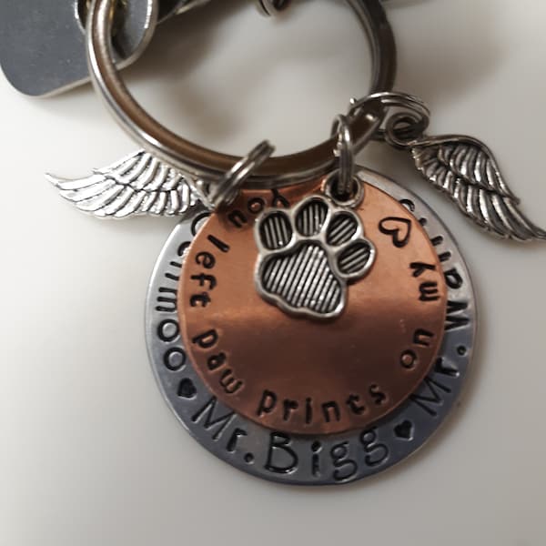 Pet Memorial Keychain,personalized Memorial Keychain,pet Remembrance ...