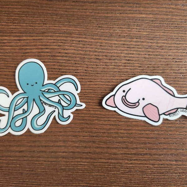 Smiley Axolotl Vinyl Sticker | Waterproof - Etsy Canada