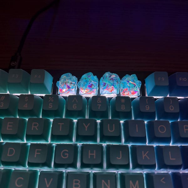 Ocean Kirby 1 Artisan Keycap Dark Blue | Summer Beach Keycaps ...