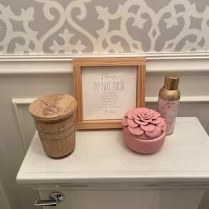 Please Do Not Flush... Funny Bathroom Rules Canvas, Toilet Humor ...