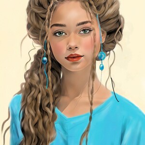 28 Dreadlock Coloring Pages & Book Digital Instant Download Printable ...