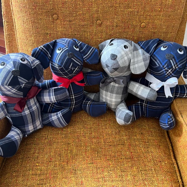 Memory Dog/puppy/stuffed Animal/custom Made/from Shirt/in Memory Of ...