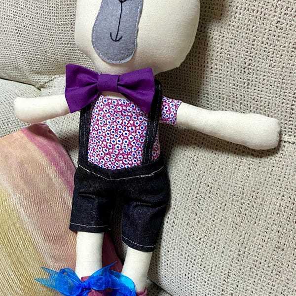 Bunny Rabbit PDF Sewing Pattern, Tutorial and Video - Diy Doll Patterns ...