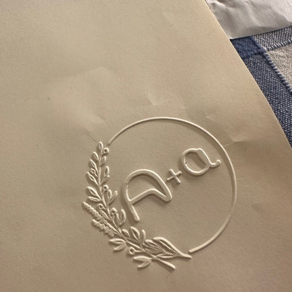 Custom Book Embosser, Wedding Embosser, Custom Embosser, Initials ...
